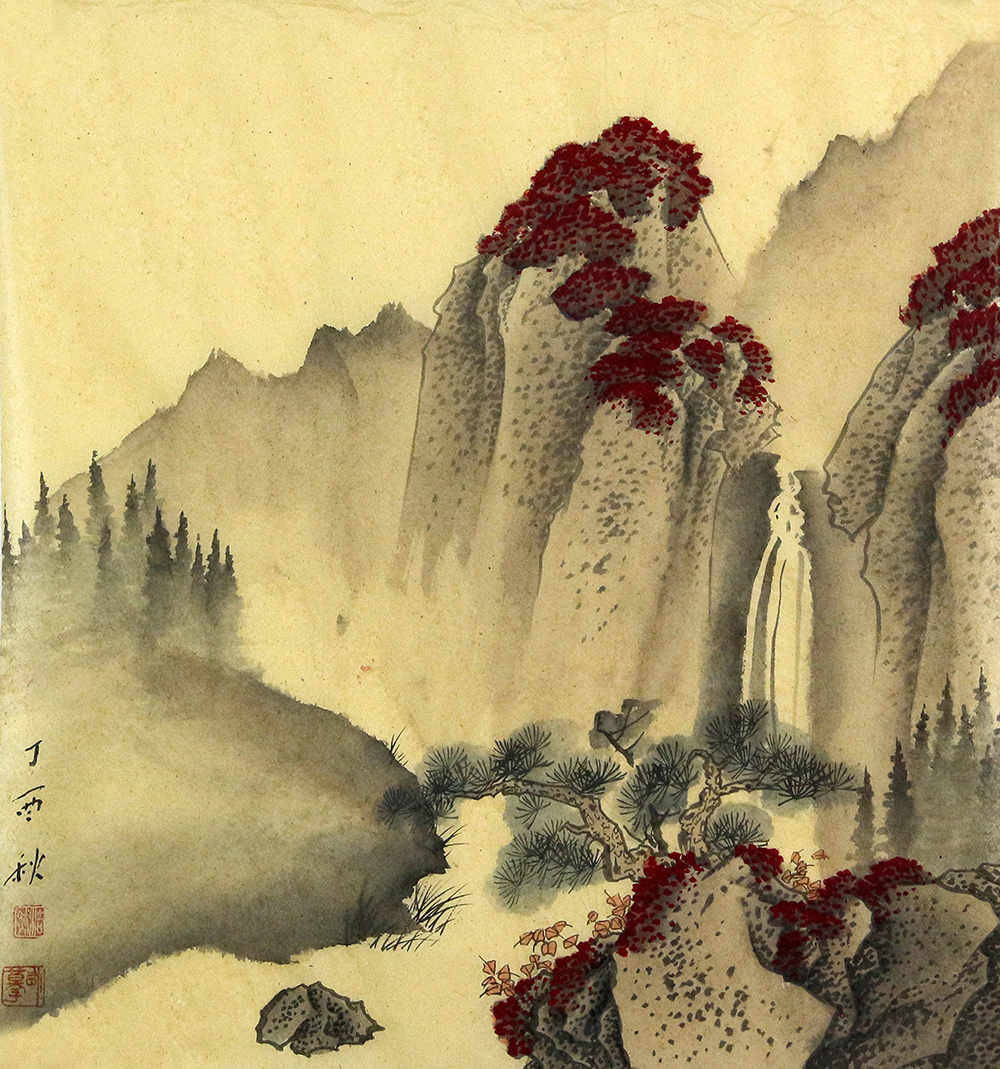 杨浩然山水画作品赏析画面古色古香文化韵味十足 杨浩然 国画 山水画 艺术 艺品万家 博宝艺术网