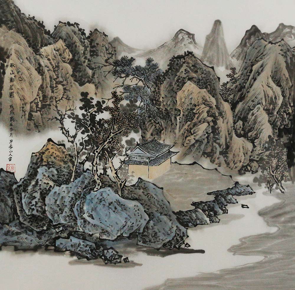 博宝资讯 徐文良国画山水作品赏析超凡脱俗气韵悠远 徐文良 国画山水 艺术 艺品万家