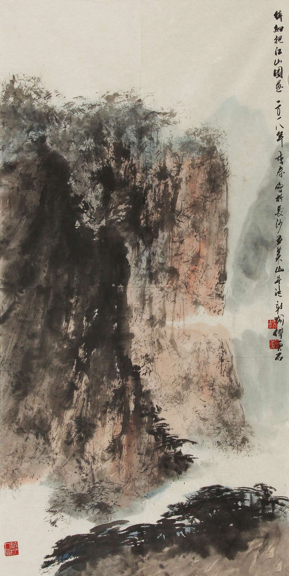 博宝资讯 傅云石国画山水作品赏析墨色交融气象万千 艺术 艺品万家 傅云石 国画 山水 博宝艺术网