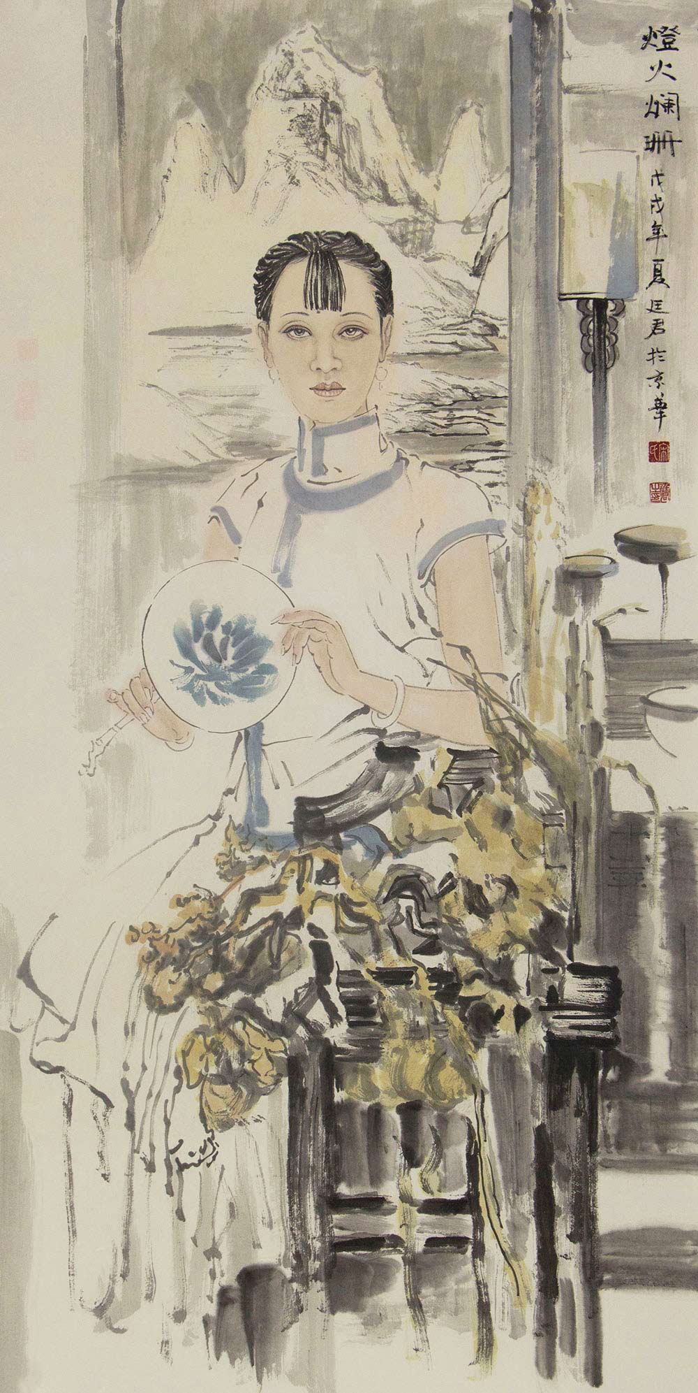 宋廷军人物画作品赏析 气质之美与画家意象的结合意趣饱满清新自然博宝资讯 宋廷军 人物画 博宝艺术网