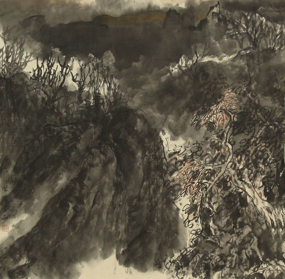 王琴山水画作品赏析 静听秋声 静享清幽博宝资讯 王琴 山水画 博宝艺术网