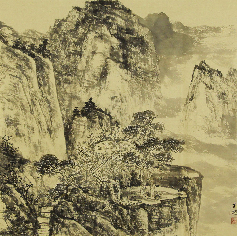 王旭山水画作品赏析 墨气淋漓 含蓄简远博宝资讯 王旭 山水画 博宝艺术网